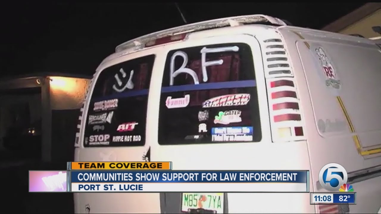Communities show support for law enforcement - YouTube