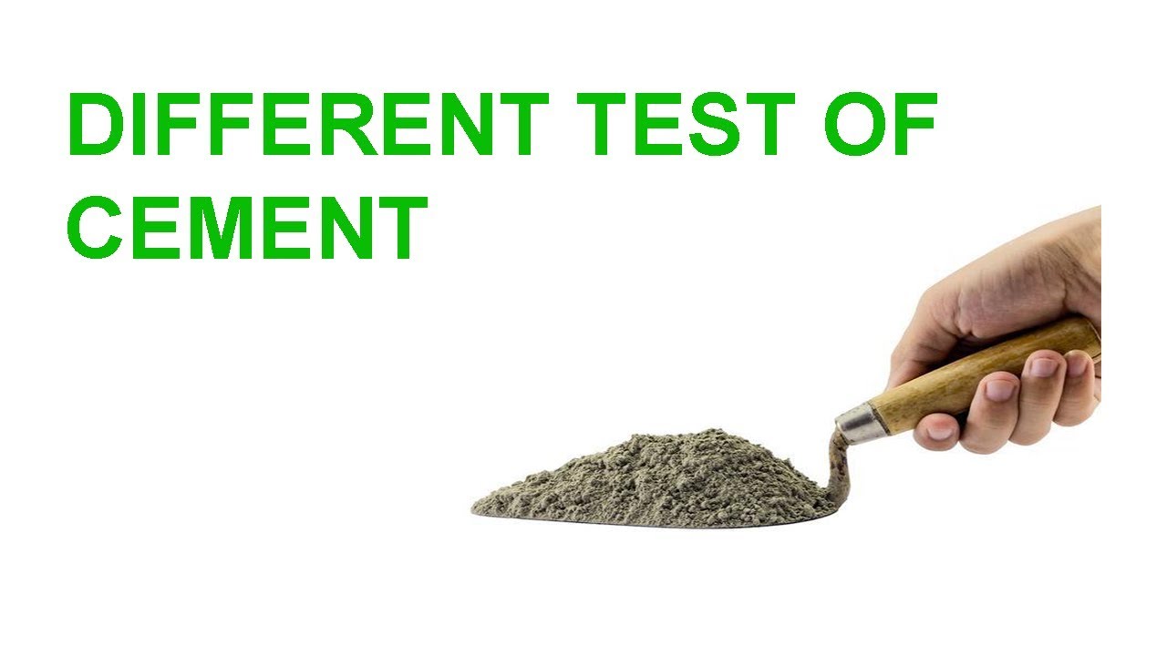 Different type test of Cement in civil engineering - YouTube