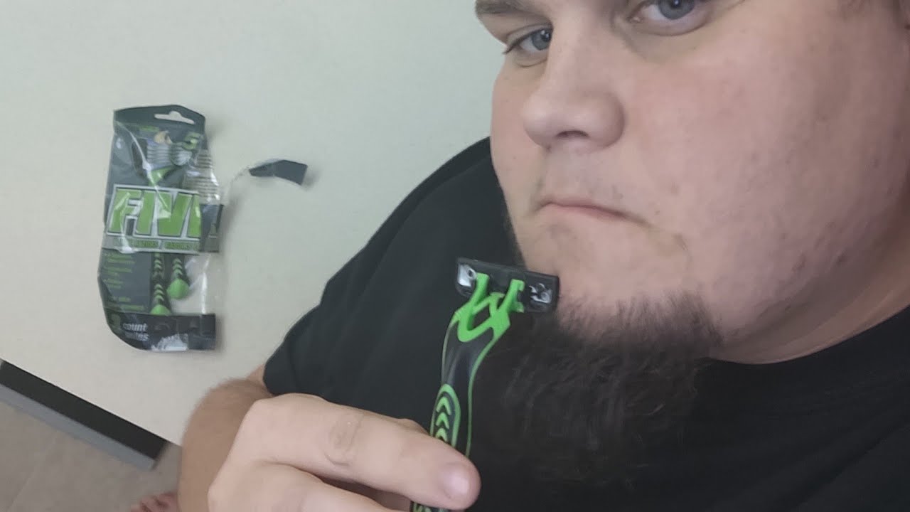 3 for a dollar! Assured men's 5 blade razor review - YouTube