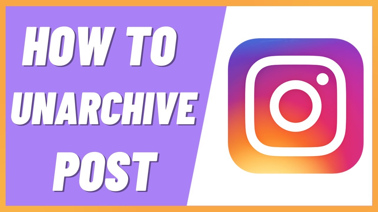 How To Unarchive an Instagram Post (2022) - YouTube