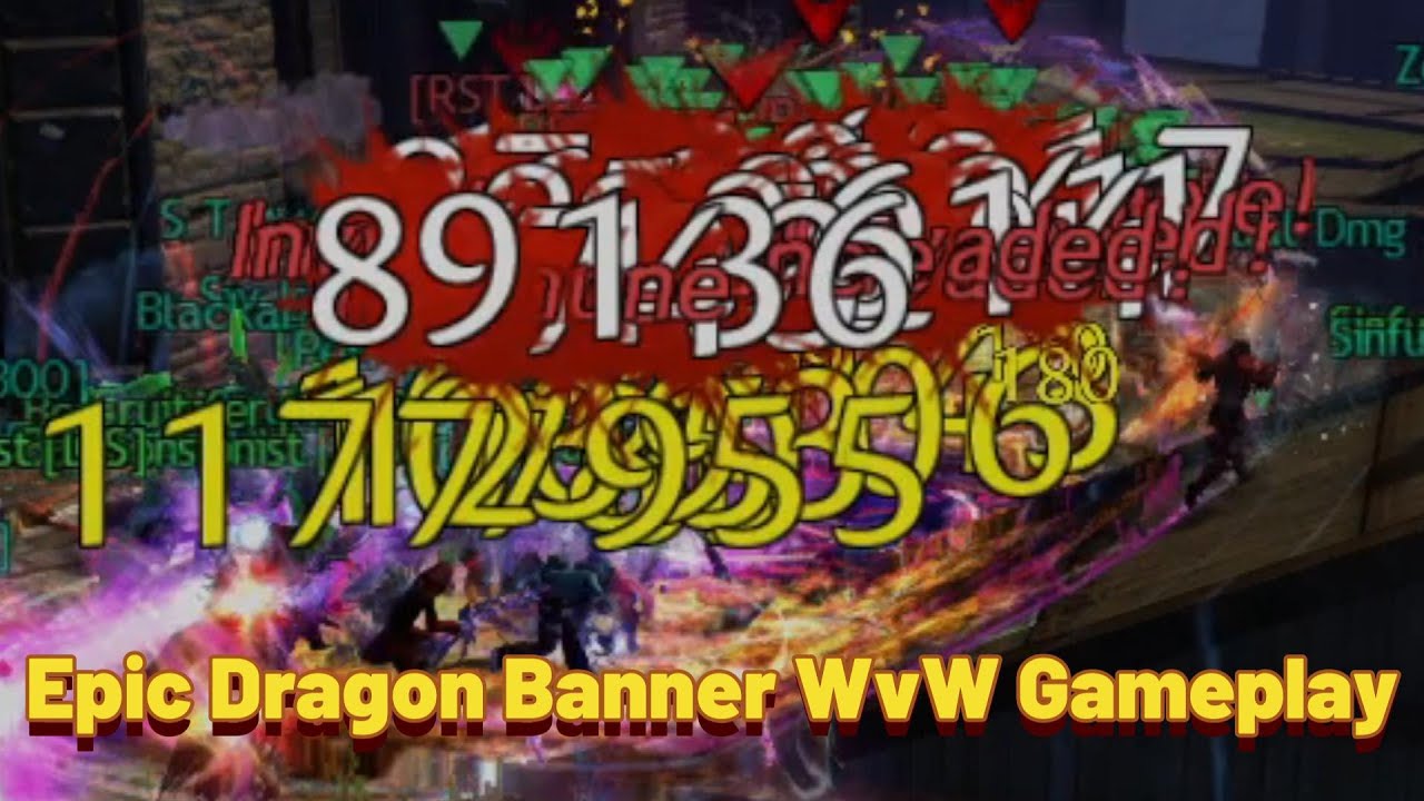 Epic Dragon Banner WvW Gameplay: Solo Farming Bags and Dominating in ...