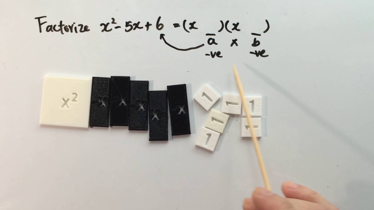 Factorize X 2 5x 6 Using Algebraic Tiles YouTube Factorize X 2 5x 6 Using Algebraic Tiles YouTube