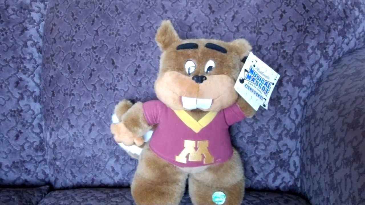 UNIVERSITY OF MINNESOTA GOLDEN GOPHERS GOLDY MUSICAL MASCOT PLAYS THE ...