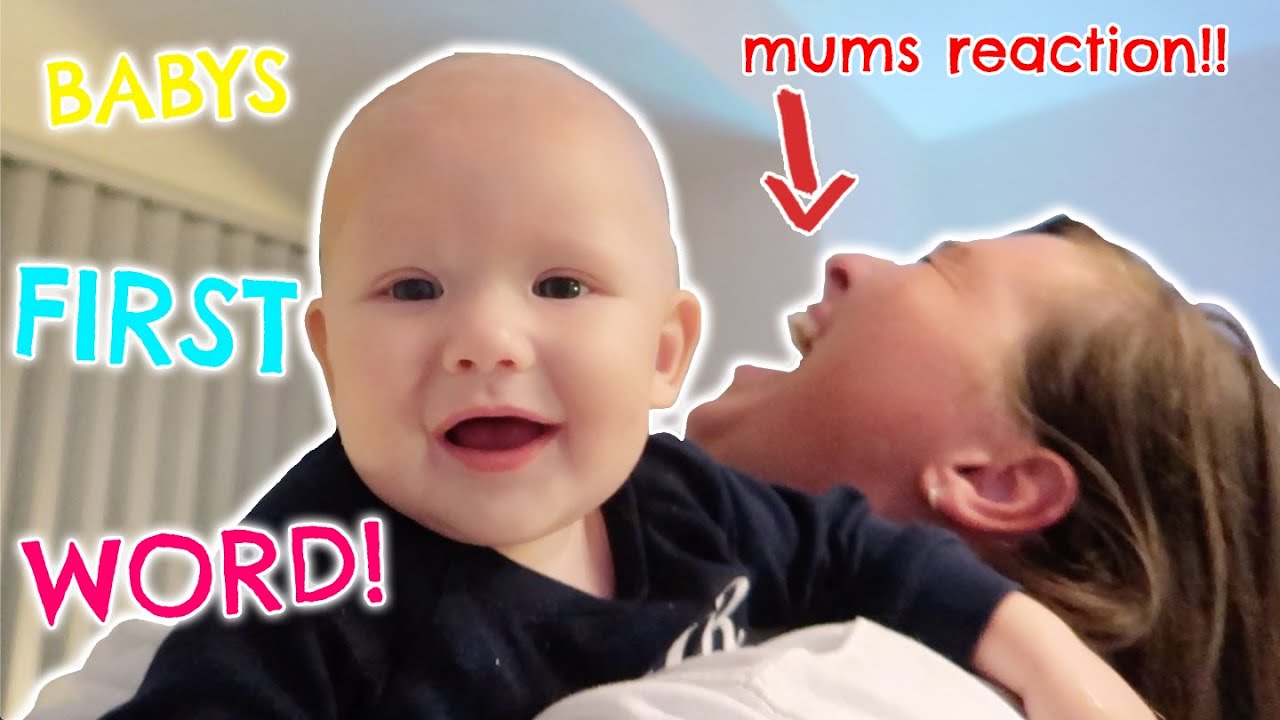 5 MONTH OLD BABY'S FIRST WORD! - YouTube
