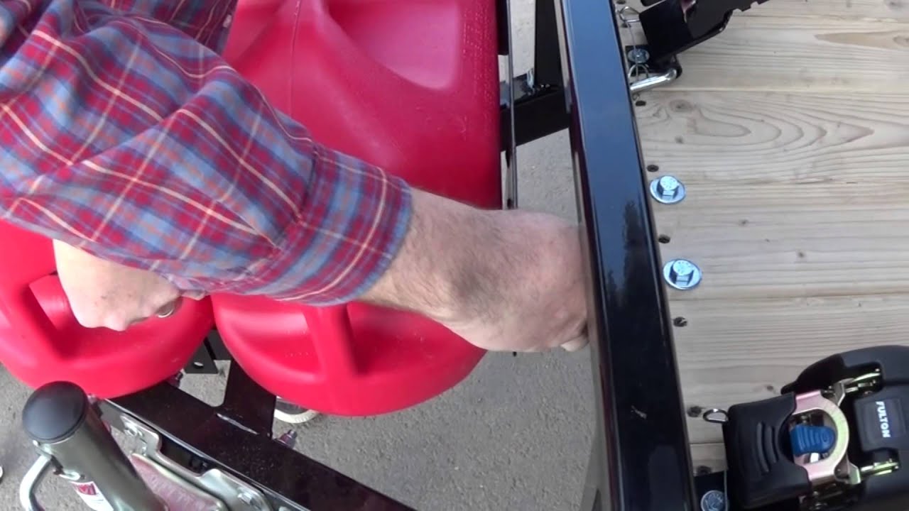Echo Trailers Gas Can Rack - YouTube