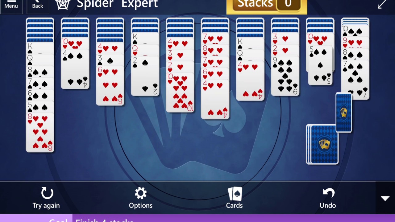 Microsoft Solitaire Collection: Spider - Expert - June 24, 2017 - YouTube