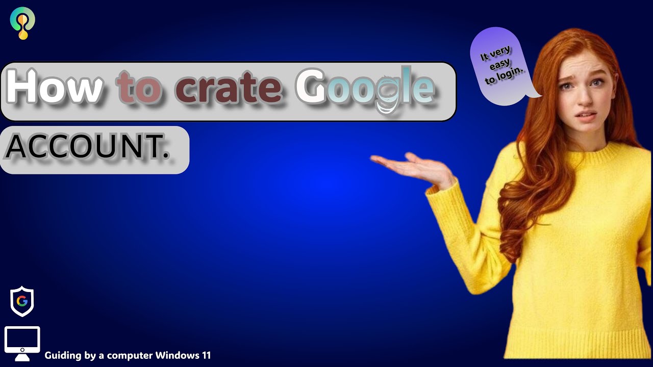 How to create (google) acount. - YouTube