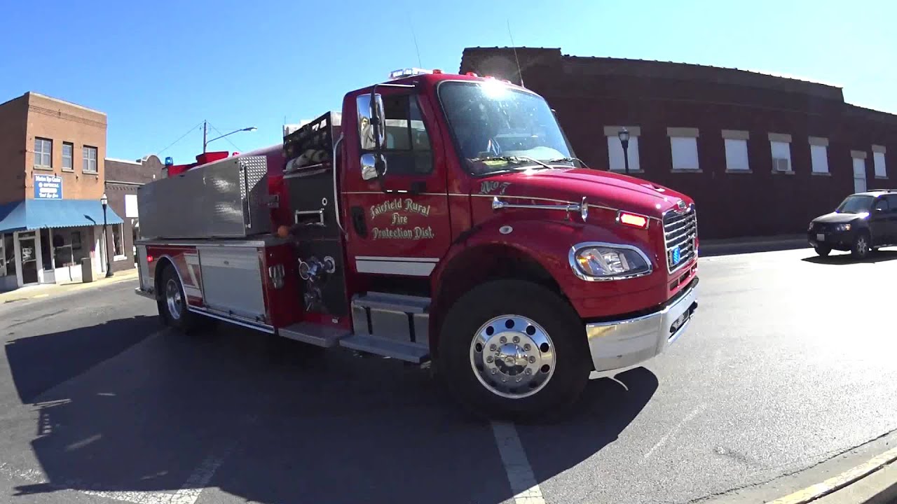 Fairfield Rural Fire Dept. Tanker 7 - YouTube
