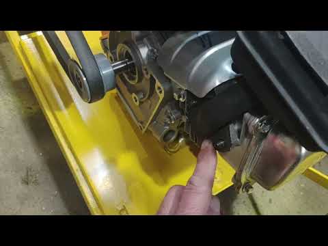 harbor freight 79cc engine ...removing spark plug - YouTube
