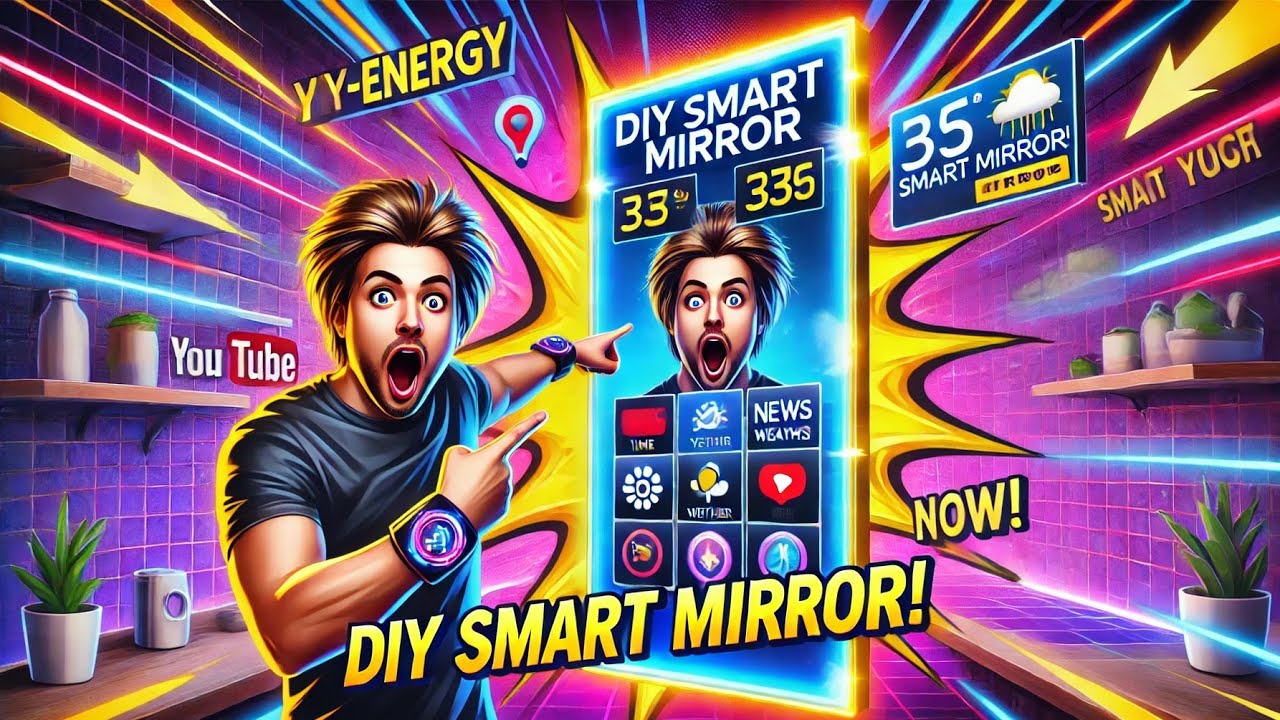 "DIY Smart Mirror 🔥 Turn Any Mirror into a Futuristic Home Assistant ...
