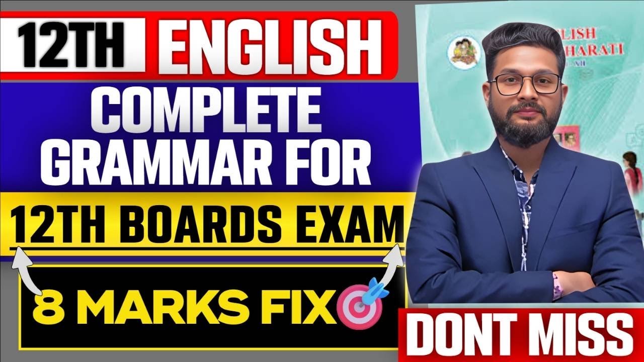 12th English Complete Grammar for 12th Board Exam 2026 | Class 12 ...