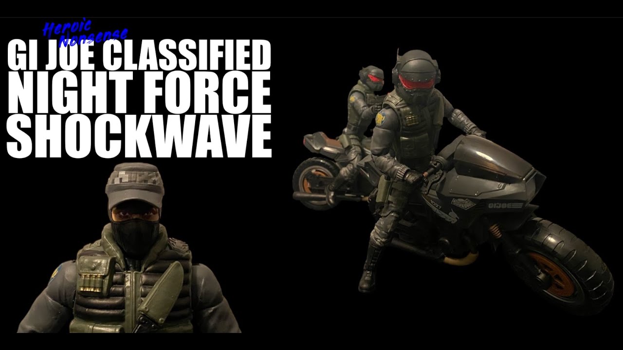 WoW! GI JOE CLASSIFIED Night Force SHOCKWAVE with NIGHT PURSUIT ...