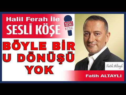 FATİH ALTAYLI: DAVUTOĞLU'NUN UTANÇ FOTOĞRAFI VE BODRUM GERÇEĞİ!