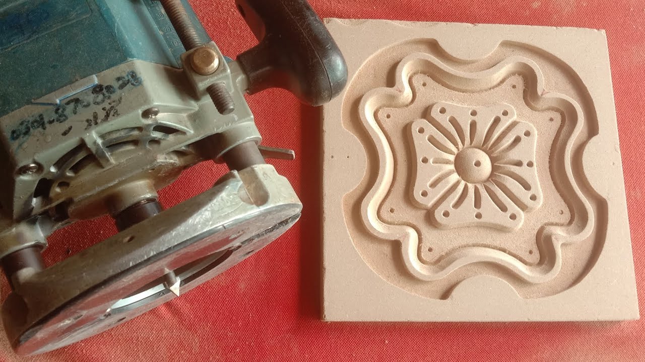 Flower Carving For Beginners//Router Machine - YouTube