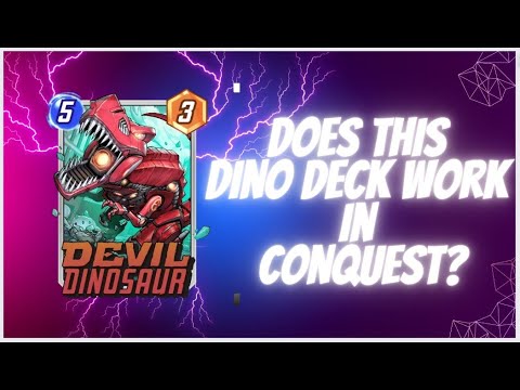 Playing Conquest with this Devil Dinosaur Deck - Marvel Snap - YouTube