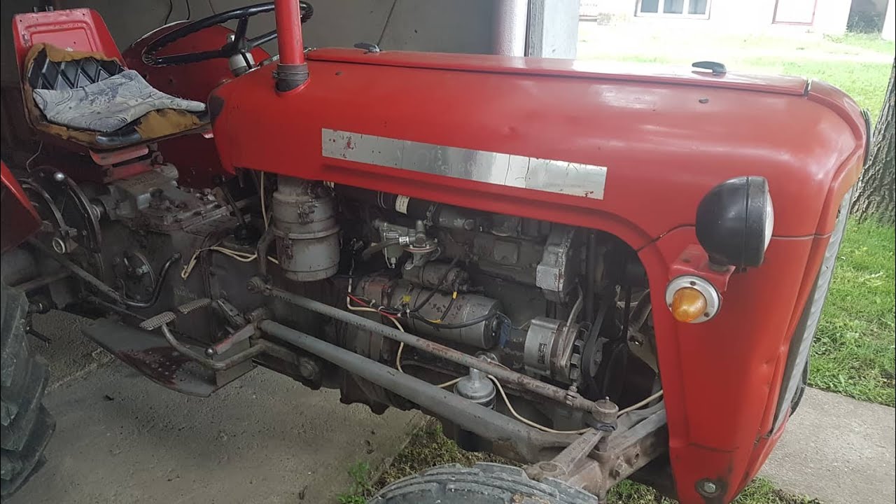 Rad motora IMT 539 De Luxe-upaljen nakon dužeg vremena - YouTube