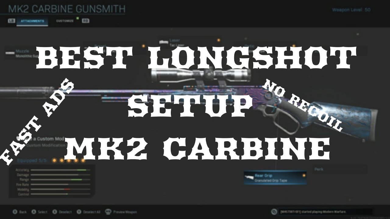 THE BEST MK2 CARBINE SETUP FOR LONGSHOTS FAST AND EASY- CALL OF DUTY ...
