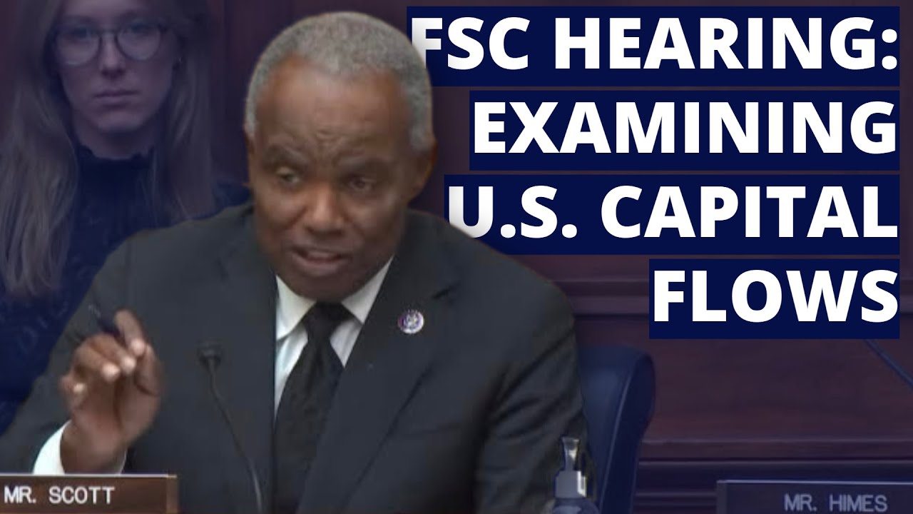 Congressman David Scott Remarks: FSC Subcommittee Hearing: Examining U ...