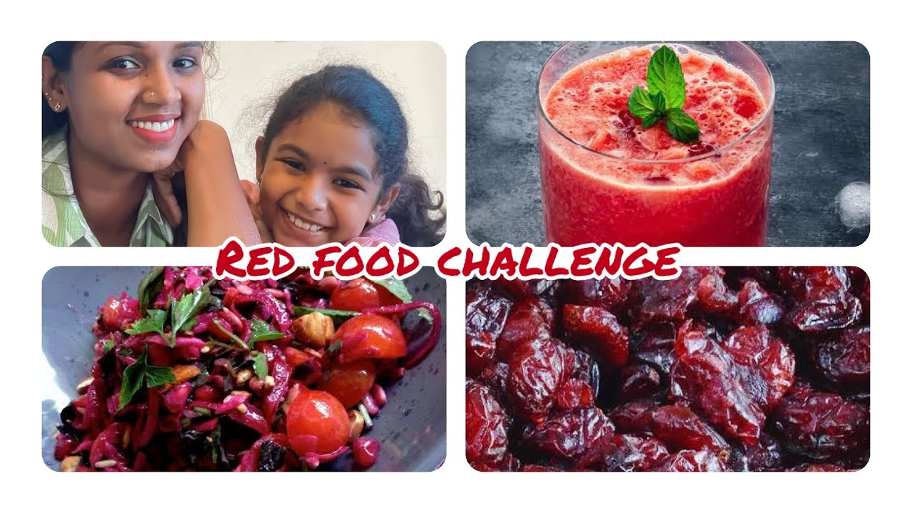 Red Food Challenge - YouTube