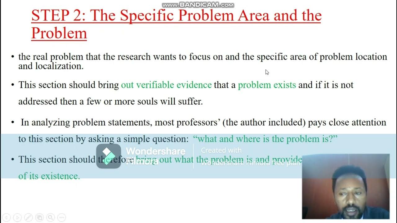 how to write research problem(research gab) - YouTube