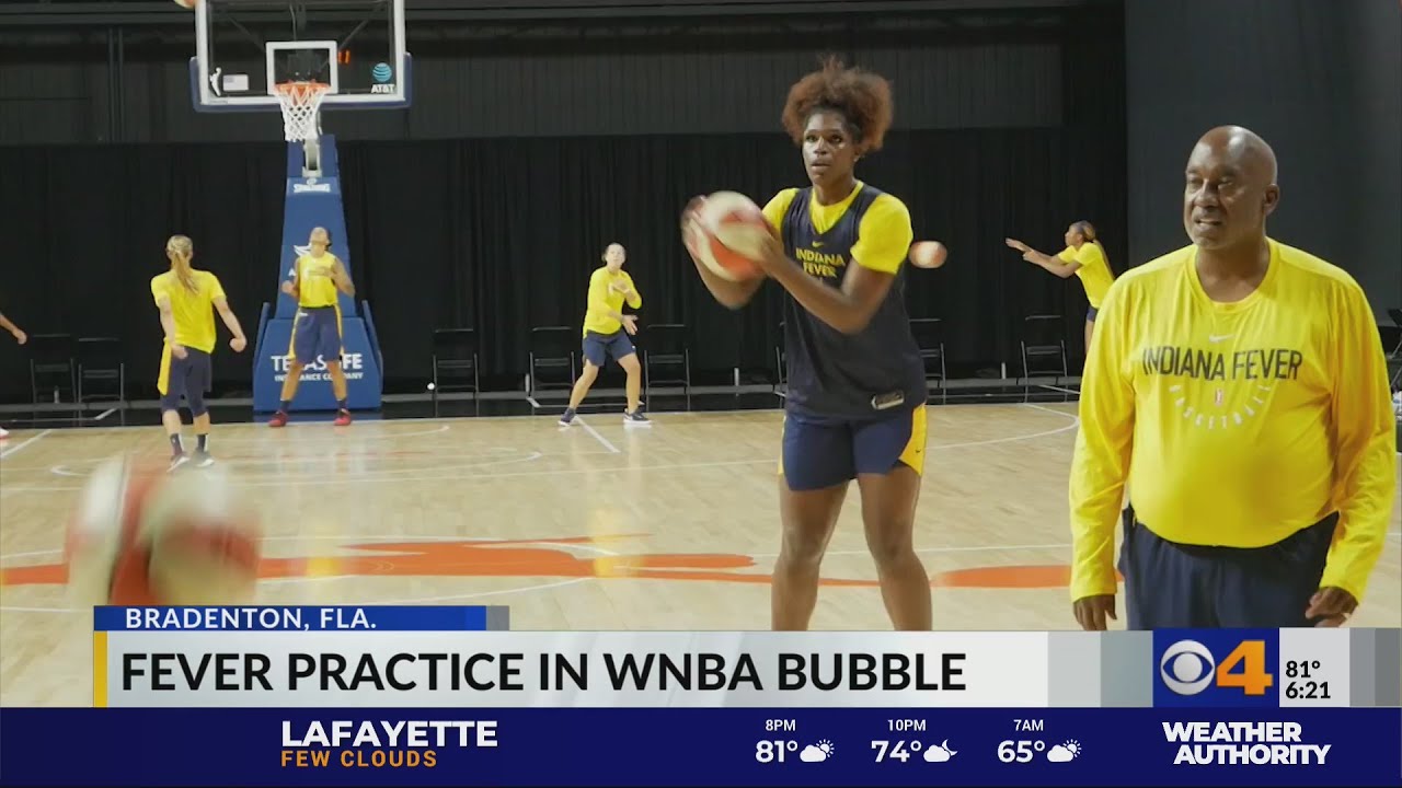 Fever practice in WNBA bubble - YouTube