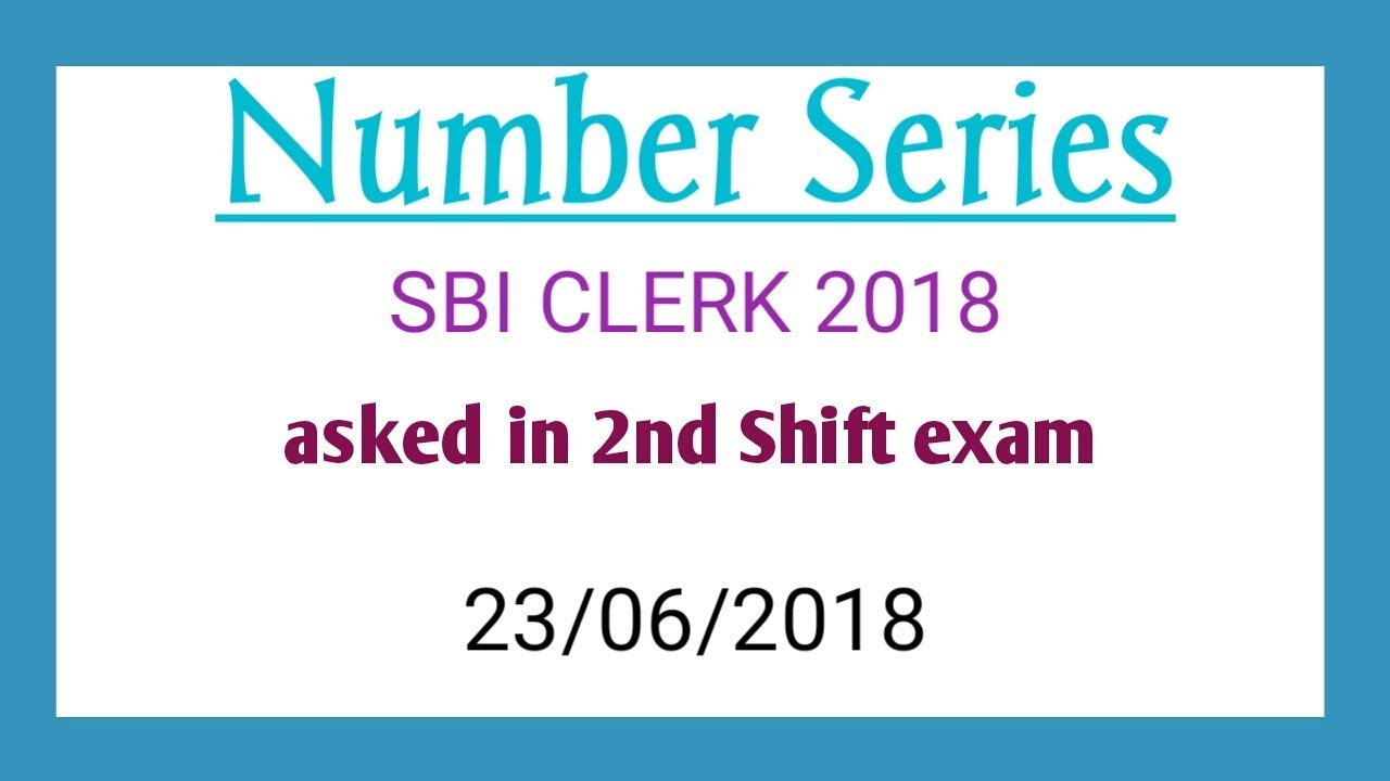 Number Series Problems Asked In 2nd Shift YouTube Number Series Problems Asked In 2nd Shift YouTube