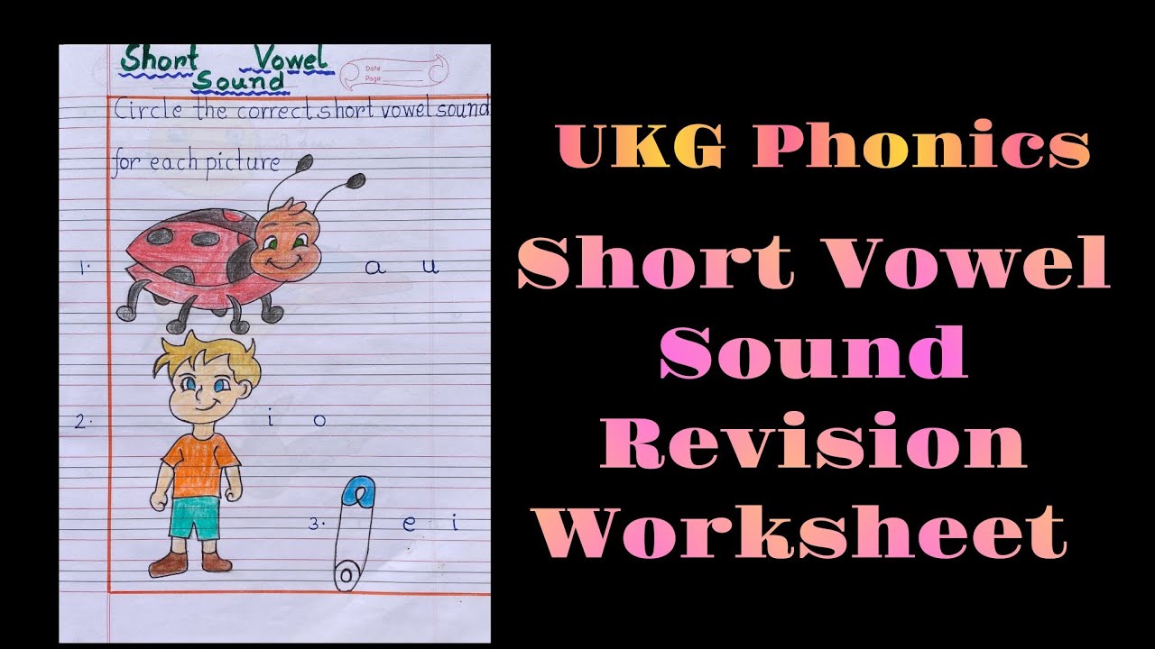 Phonics/Short Vowel Sound Worksheet - YouTube