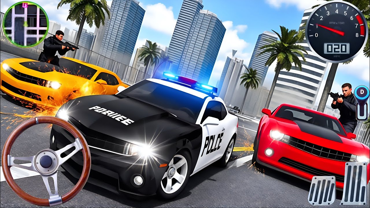 Police Car Chase Simulator 3D Game - Real Cop Cars Driving Simulator ...