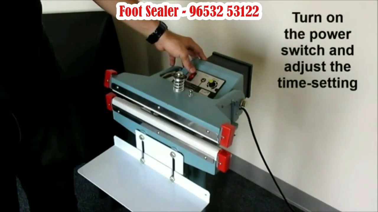 PSF-450 Pedal Impulse Sealer (2 Side Heating) - YouTube