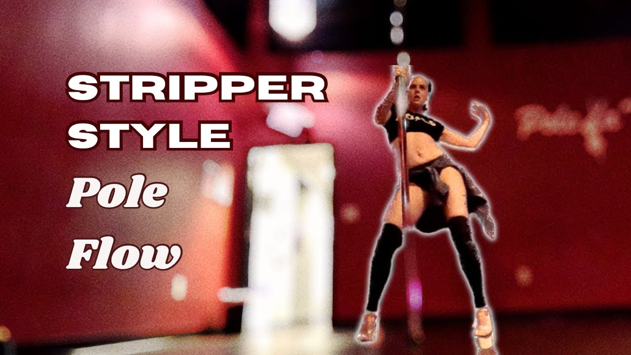 STRIPPER STYLE POLE FLOW | Beginner-Friendly Body-Roll Extravaganza - YouTube