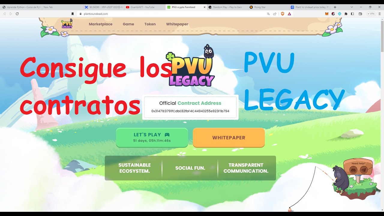 PVU como conseguir los contratos de las PLANTAS, LAND , UNDEAND Y TOKEN ...