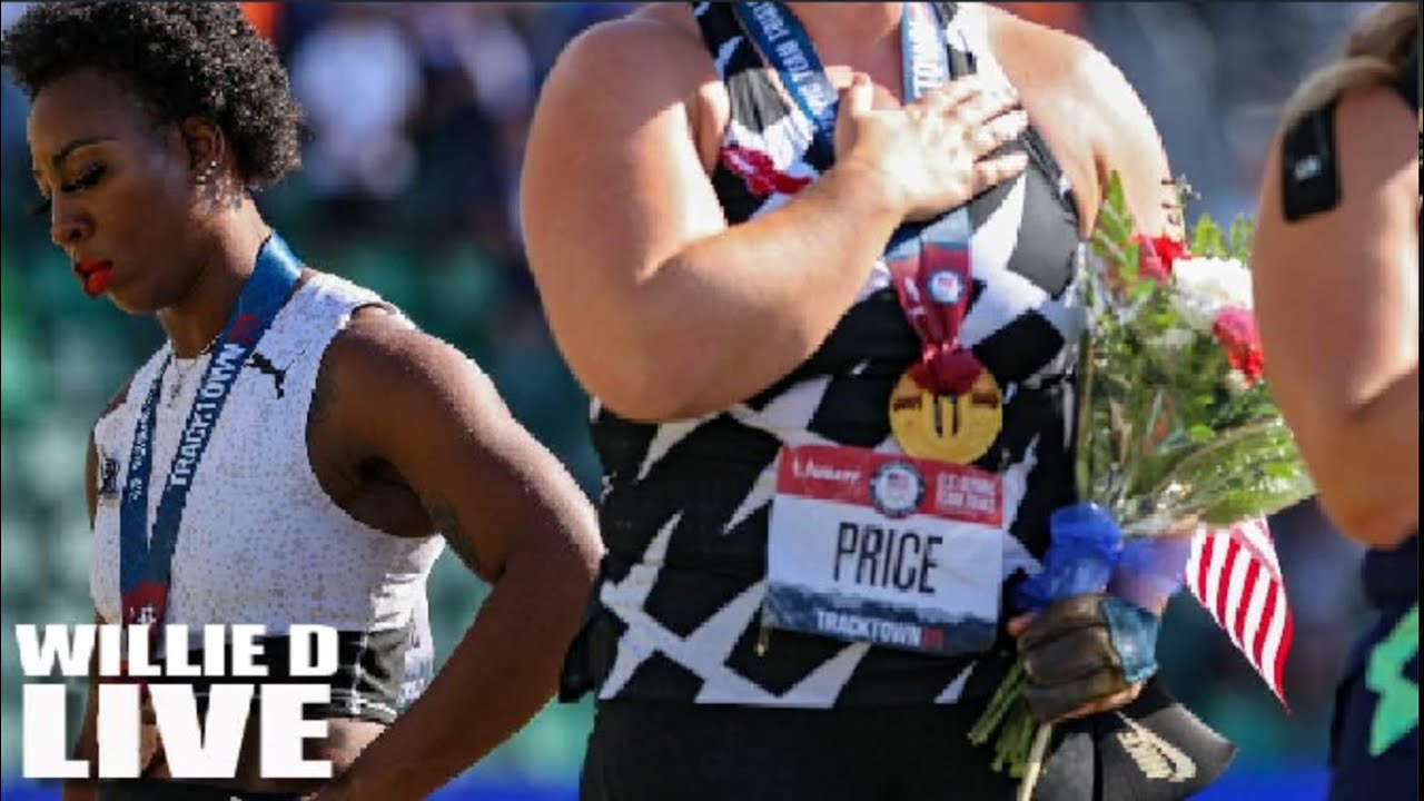 Hammer Thrower Gwen Berry Turns Back On Flag As Anthem Plays at U.S ...