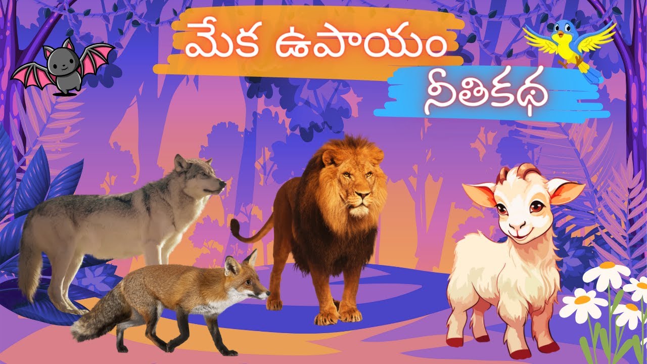 Telugu moral stories: మేక ఉపాయం: Moral stories: Animation stories: kids ...