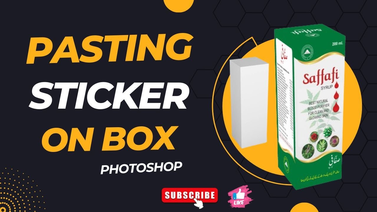 Pasting Sticker on Box | Photoshop | #design #sticker #photoshop # ...