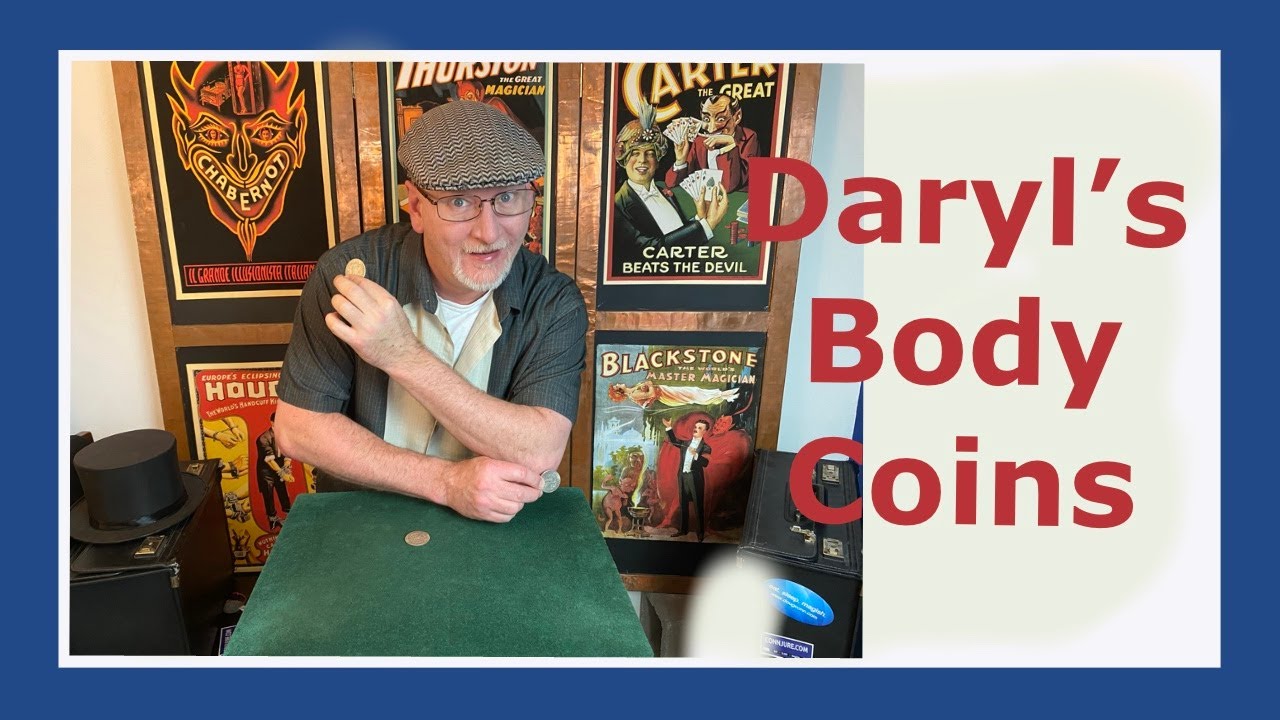 Body Coins / Daryl's "Elbow Knee & Neck" Coin Trick Magic Lesson - YouTube