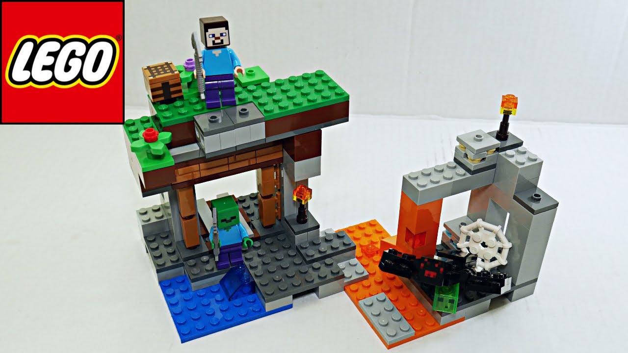 Lego Minecraft The Abandoned Mine 21166 Timelapse Build Lego Youtube