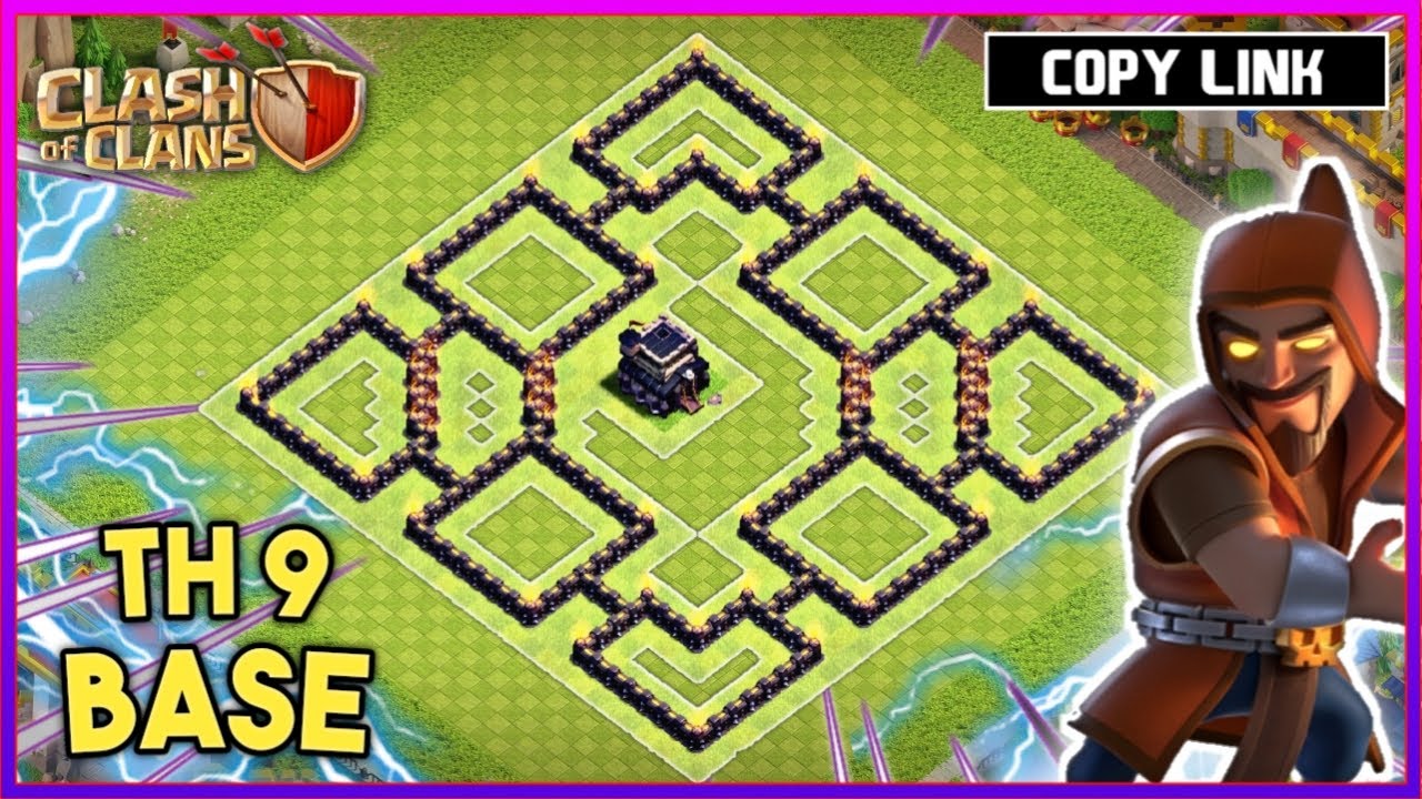 THE BEST COC TH 9 BASE | TH9 DEFENSE BASE | BASE TH 9 WITH LINK | Clash ...