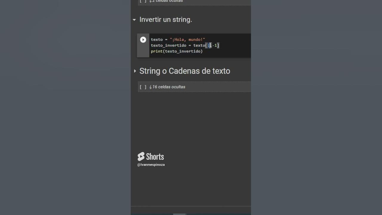 ¿cómo Invertir Un String En Python De Manera Rápida Y Efectiva Youtubeemk 5098