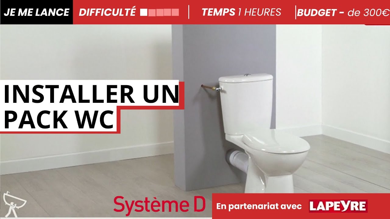 Installer un pack WC posé au sol : guide complet étape par étape - YouTube