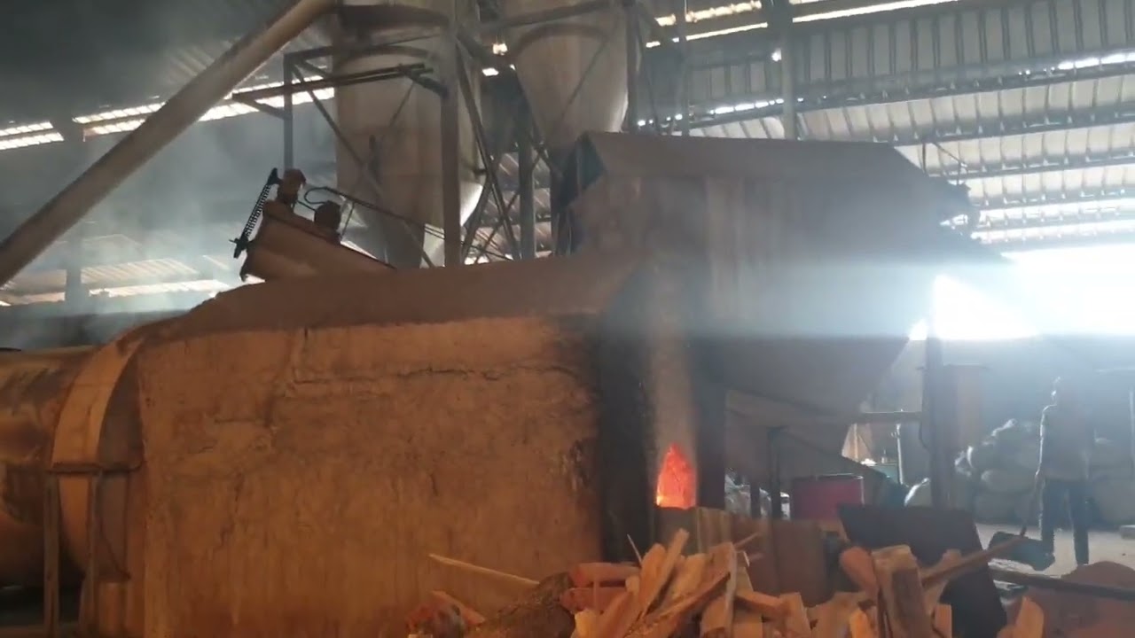 Rotary Dryer and Hot Air Cyclone - YouTube
