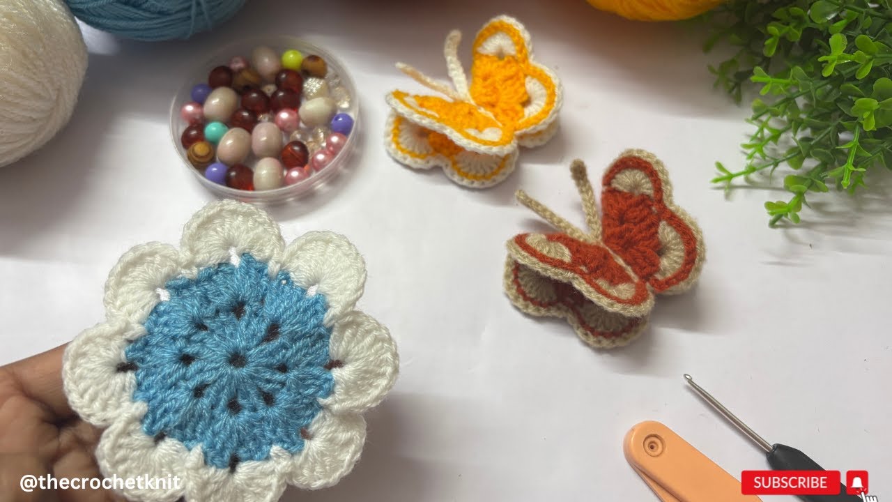 ⚡⚡Make MONEY with This SUPER EASY CROCHET Mini Butterfly Fridge Magnet ...