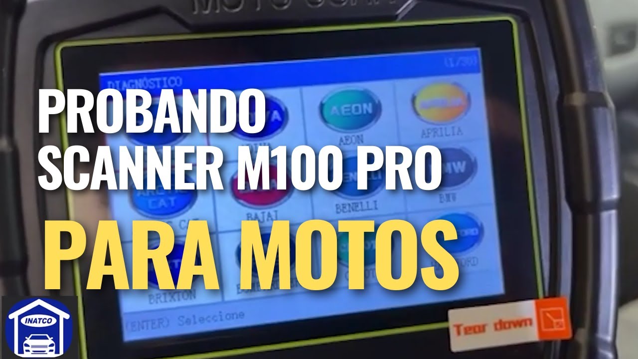 Probando scanner m100 pro para motos - YouTube