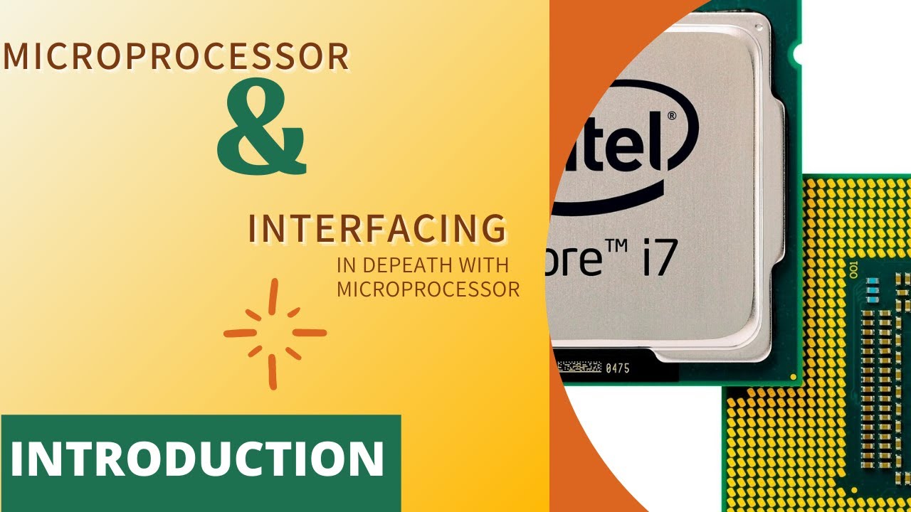 Introduction to 8086 Microprocessor & Interfacing || 8051 ...