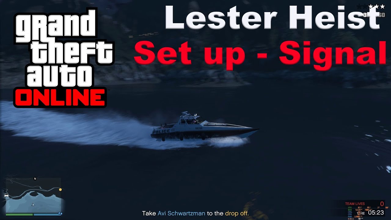 GTA V Online Lester Heist 5 Pacific Standard Setup - Signal uncut - YouTube