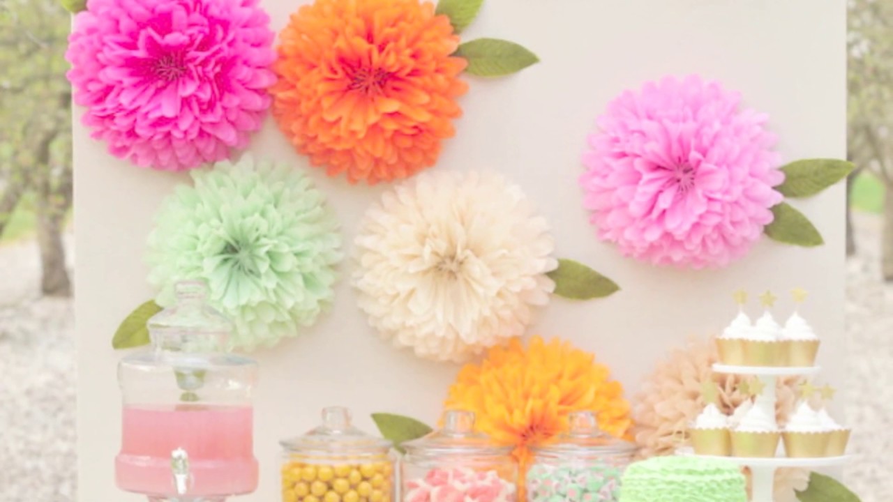 Tissue Paper Flower Craft with Gina Parisi - YouTube