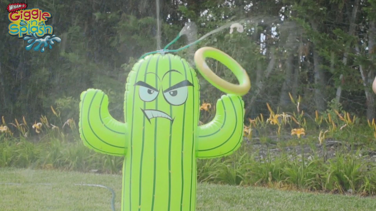 Wham-O Giggle 'N Splash Angry Cactus - YouTube