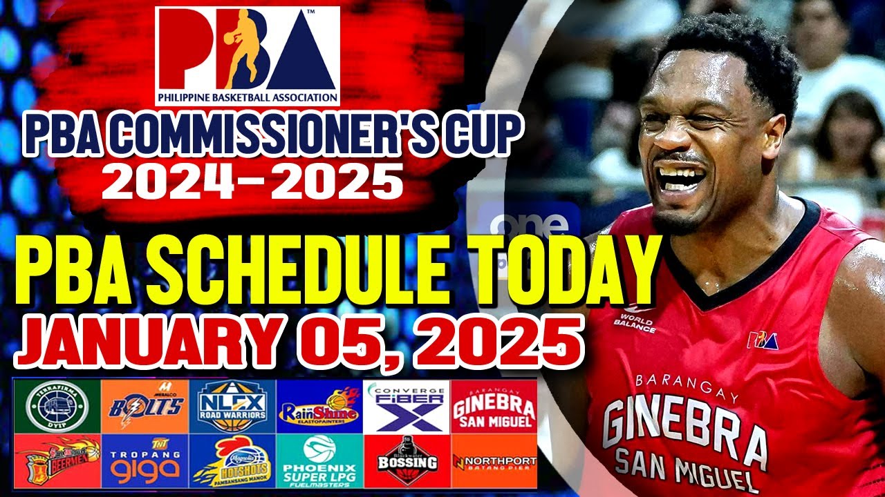 PBA SCHEDULE TODAY January 05, 2025 | Pba Commissioner's Cup - YouTube