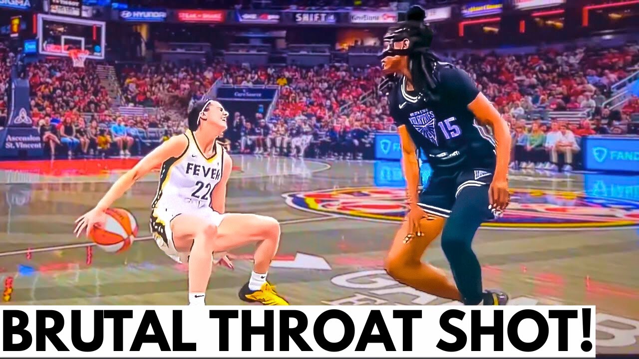 Watch Caitlin Clark’s Reaction After Getting Hit in the Throat! - YouTube