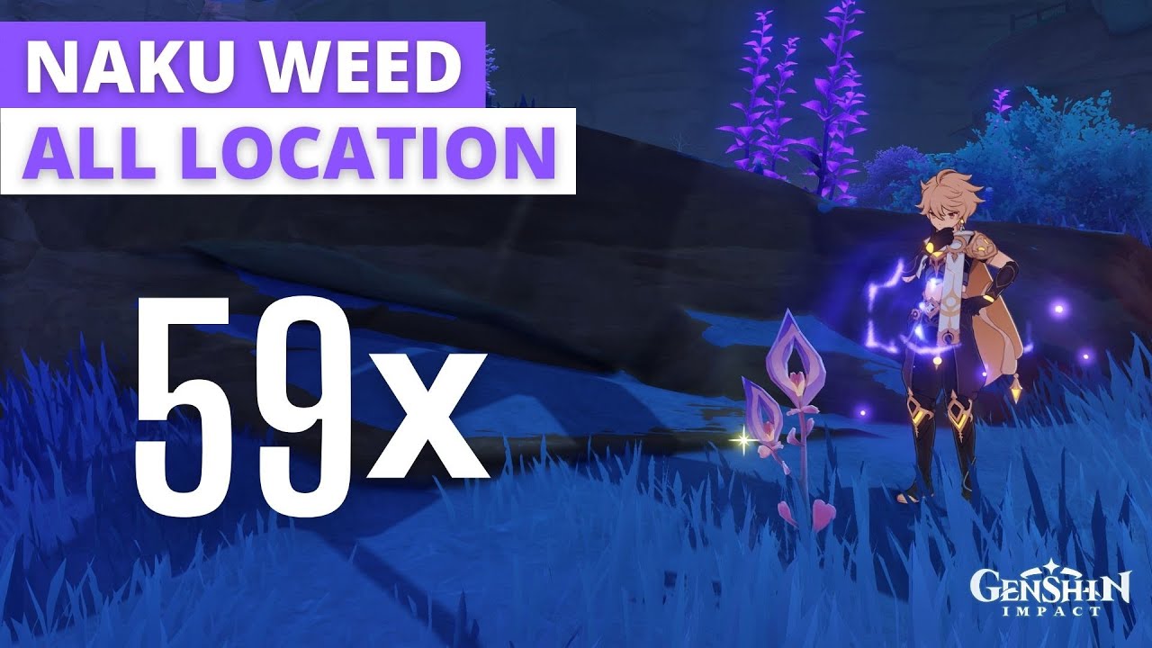 Genshin Impact 59x Naku Weed Location - Fast and Efficient - Detailed ...