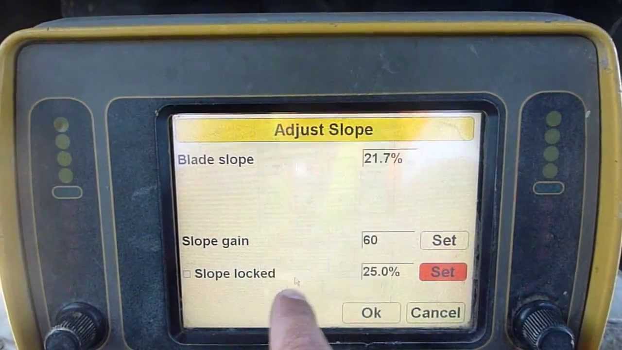 TopCon GPS - slope lock feature - YouTube